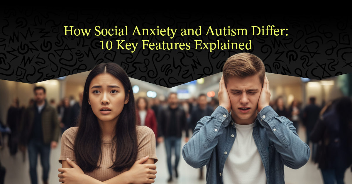 10 Ways Social Anxiety and Autism Differ from Each Other